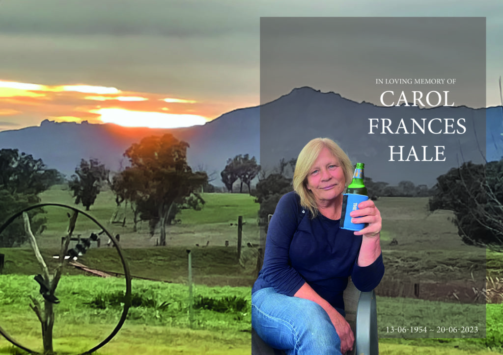 Memorial Tribute template-CAROL HALE - F Greed & Sons Funerals