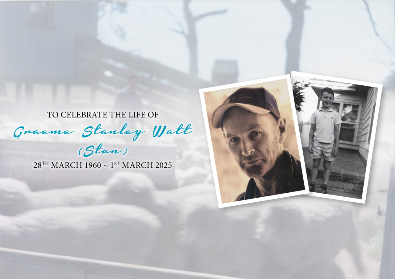 Memorial Tribute Graeme Stanley Watt - F Greed & Sons Funerals