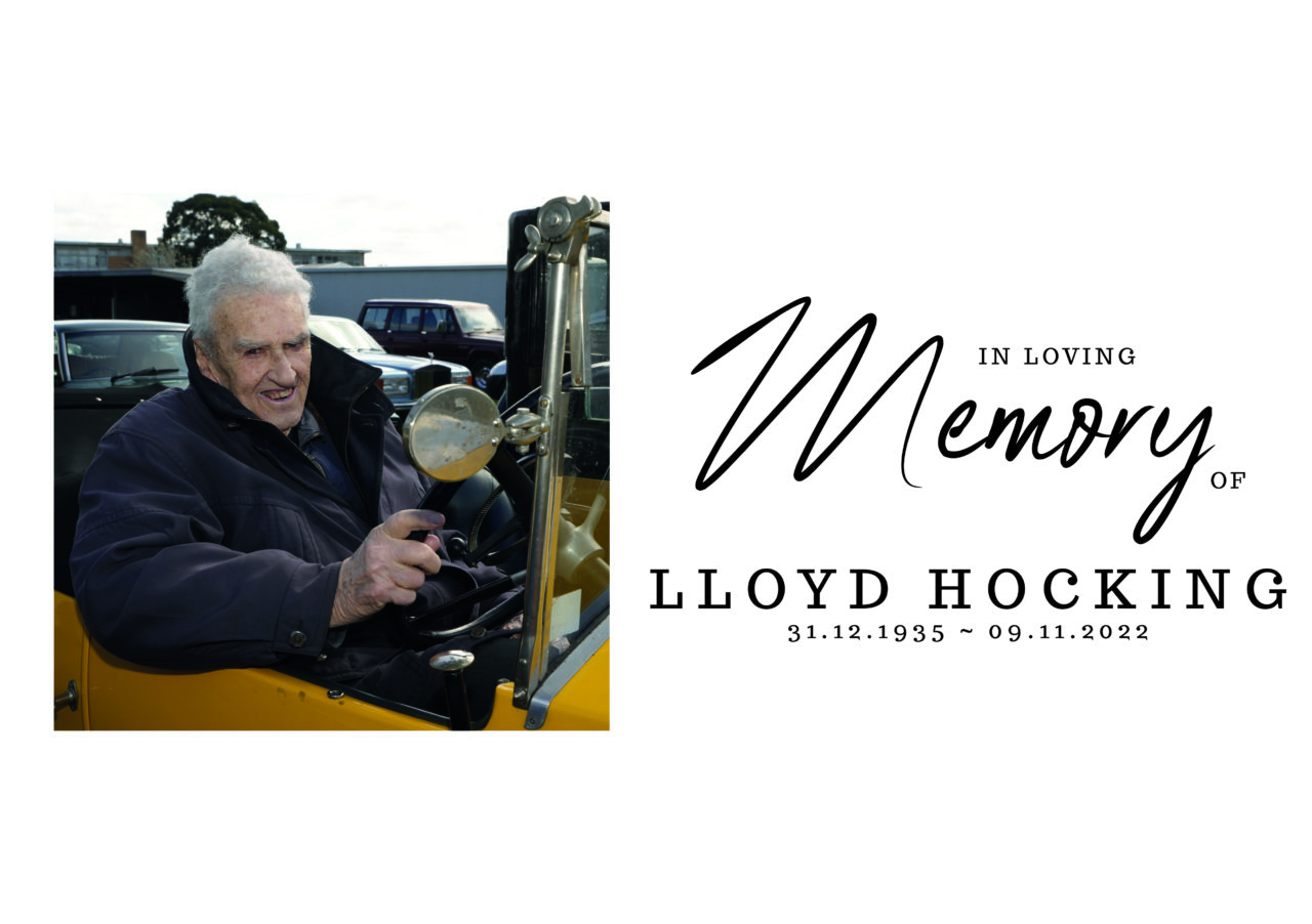 Memorial Tribute LLOYD HOCKING - F Greed & Sons Funerals