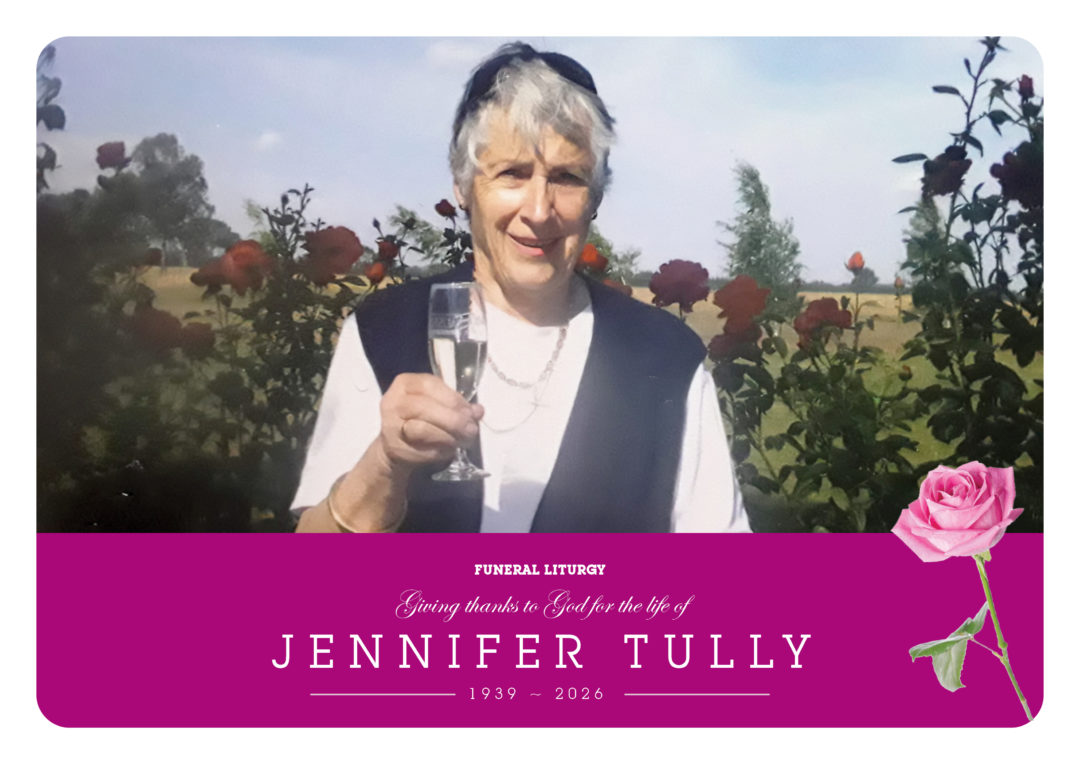 Memorial Tribute template- JENNIFER TULLY - F Greed & Sons Funerals