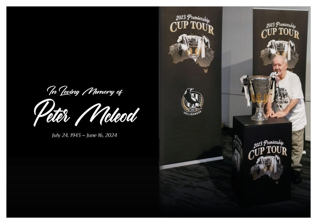 Memorial Tribute - PETER McLEOD - F Greed & Sons Funerals