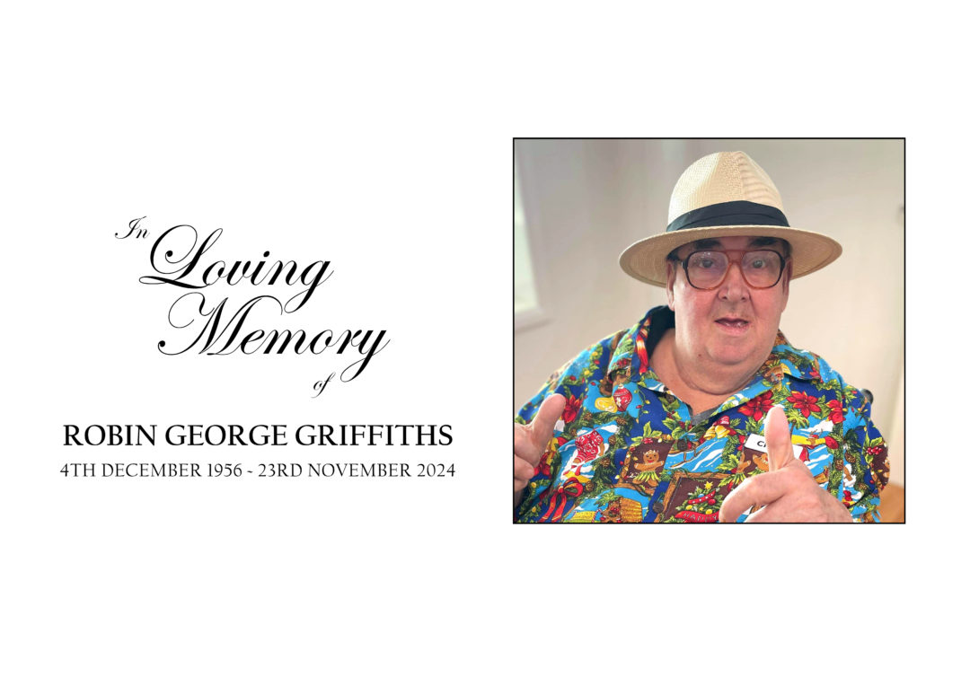 Memorial Tribute template - Robin Griffiths - F Greed & Sons Funerals